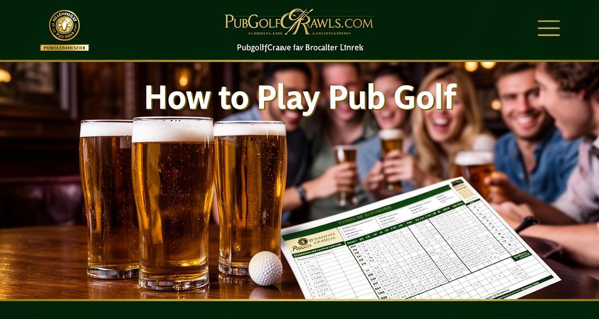 How to Play Pub Golf: Rules, Scoring & Setup in 5 Mins